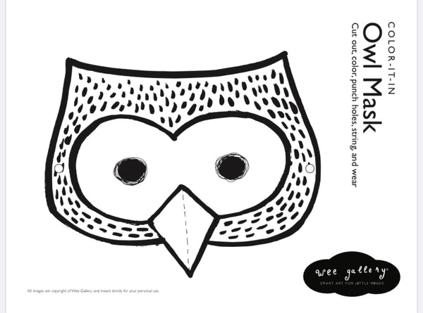 Leuk uilenmasker Wee Gallery – Little King Arthur